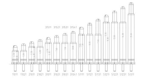 Through Hole Spring Loaded Test Probes - CFECONN