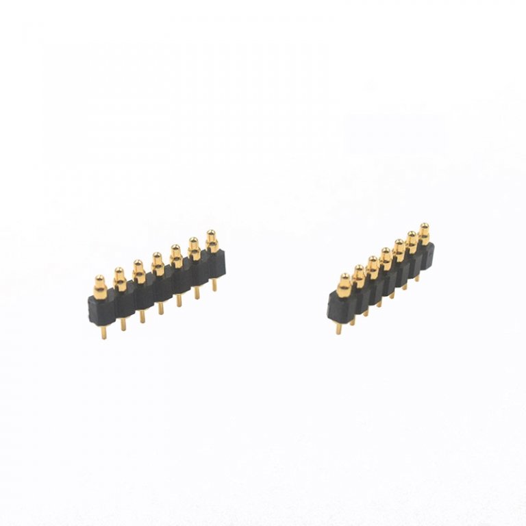 7 Pin Through Hole Pogo Pin Connector - CFECONN