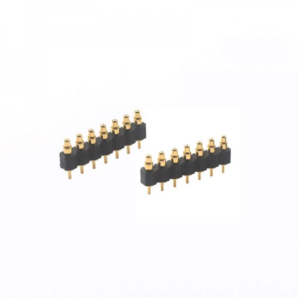7 Pin Through Hole Pogo Pin Connector - CFECONN