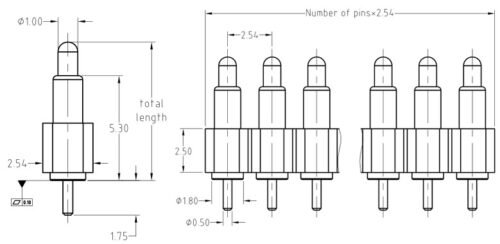 2.54 mm Pitch Spring Loaded Terminal Connector - CFECONN