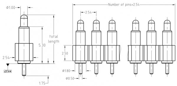2.54 mm Pitch Spring Loaded Terminal Connector - CFECONN