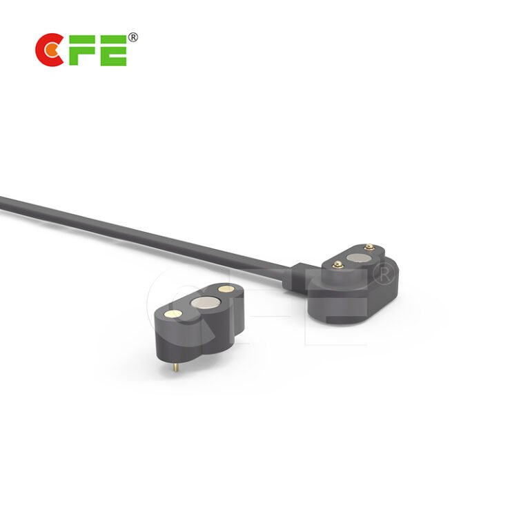 Magnetic wire connector with 2 pin usb magnetic connector