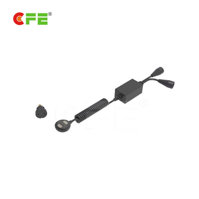 2 Pin male and female magnetic cable connector, magnetic connector