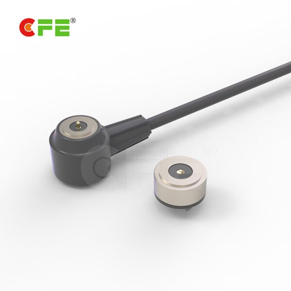 Magnetic wire connector with 2 pin usb magnetic connector