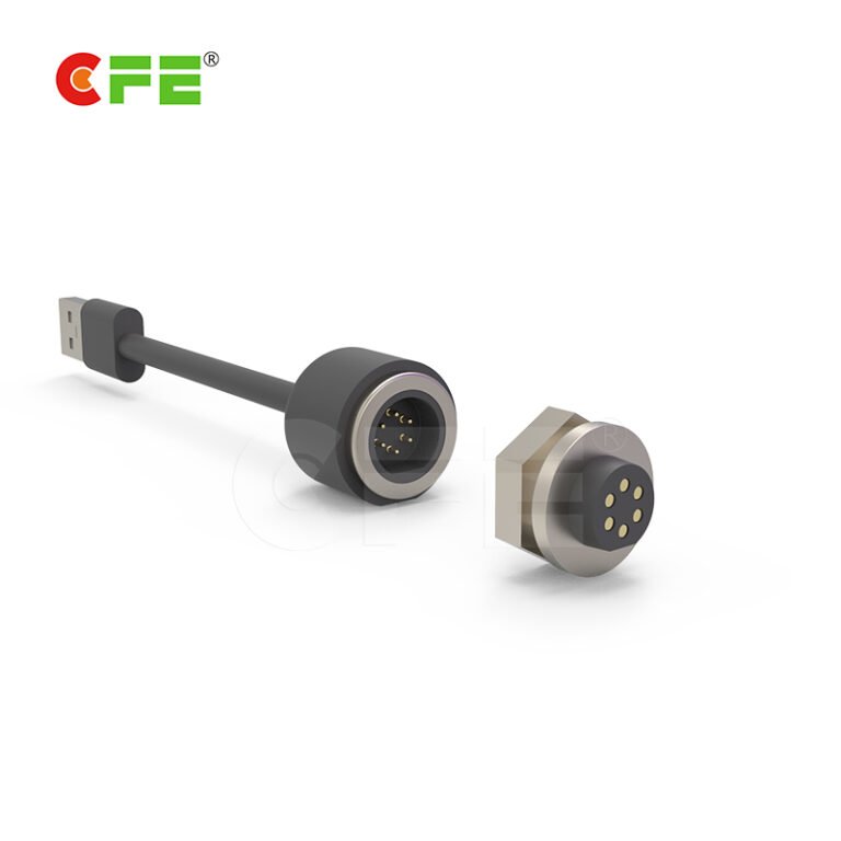 Waterproof 4 pin magnetic connector automotive/magnetic connector