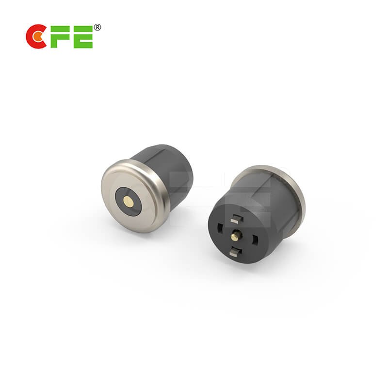 Round Magnetic Pogo Pin Connector